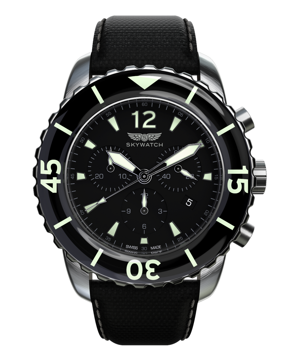 Black & Stainless Steel – Skywatch